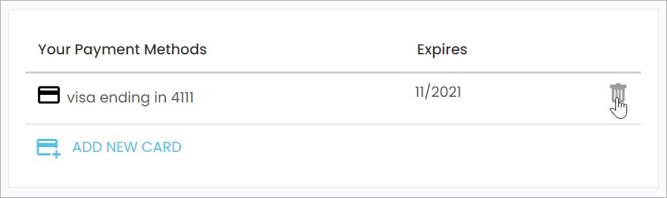 Removing Associate Payment Cards – Help Center