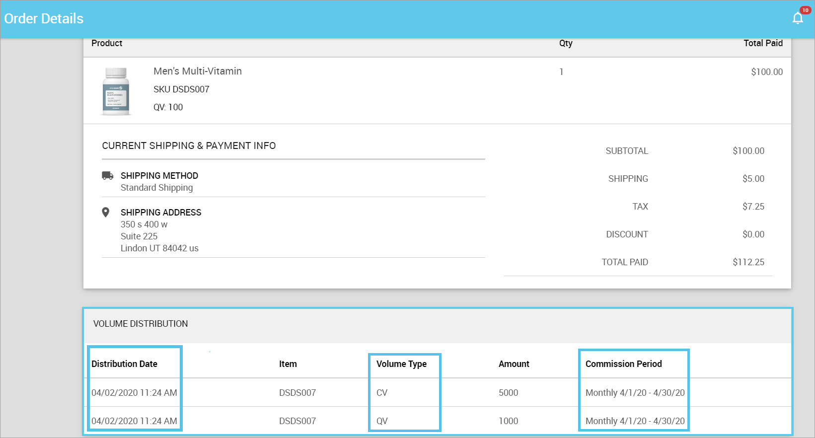 Viewing Volume Distribution in Web Office – Help Center