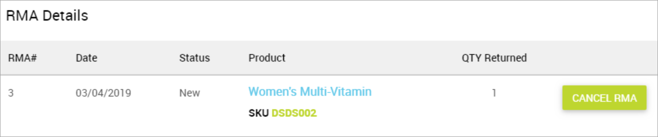 Generating a Return Merchandise Authorization (RMA) in Web Office ...