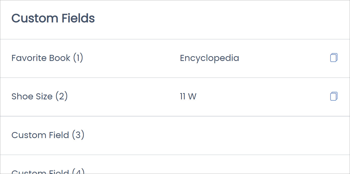 Custom Fields – Help Center