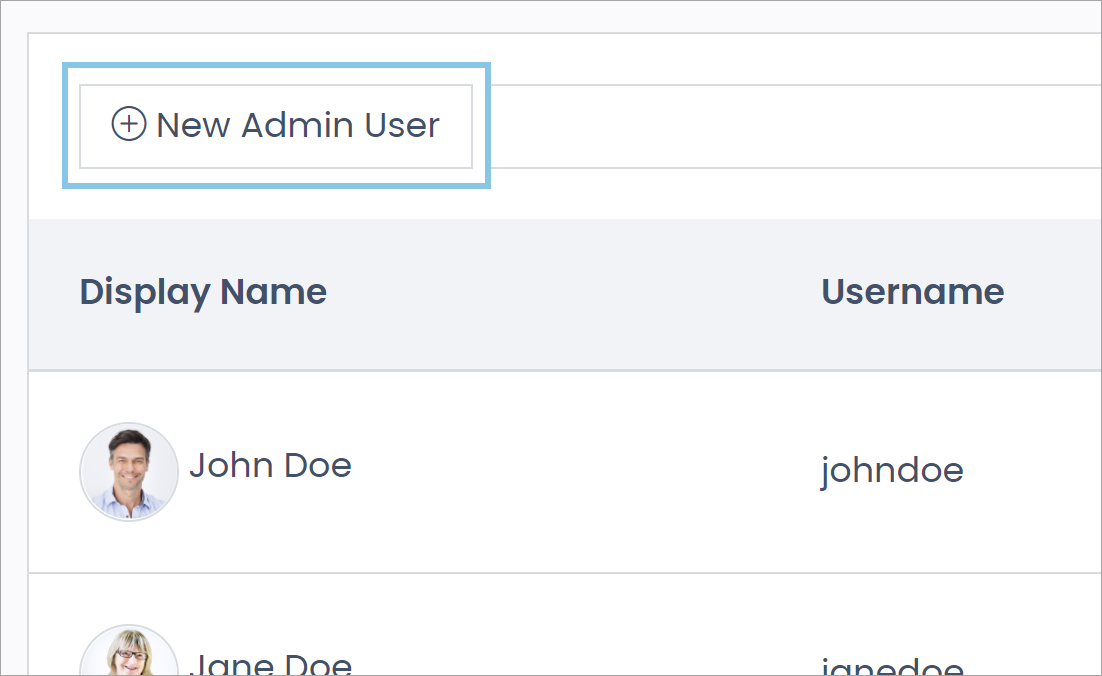 Adding Admin Users – Help Center