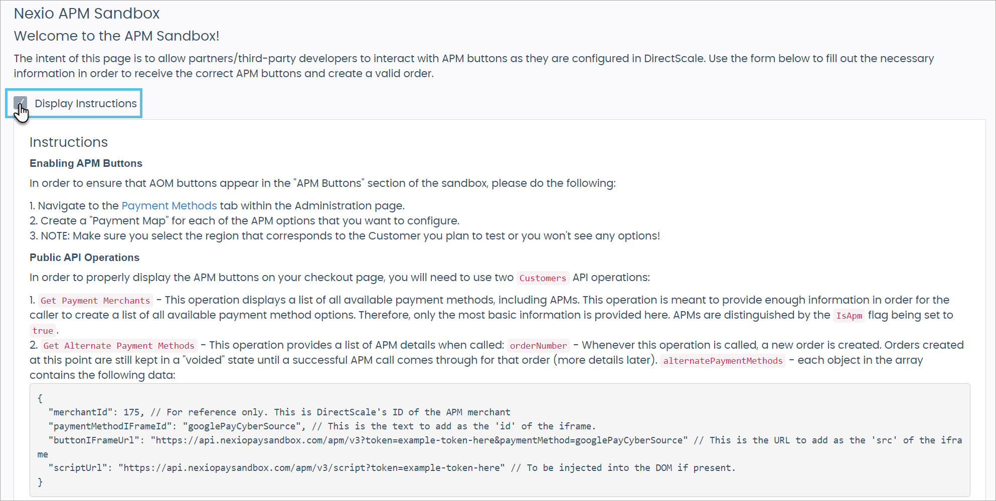 Integrating Alternate Payment Methods – Help Center