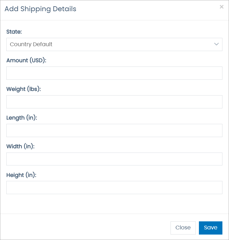 Setting up a Shipping Table – Help Center