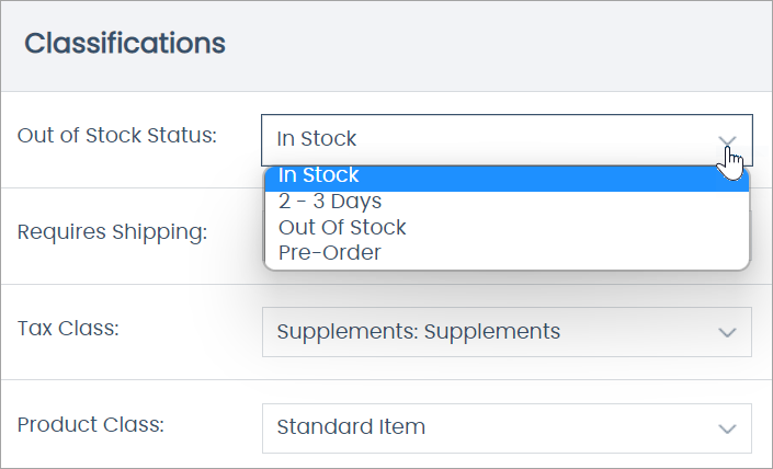 Setting Inventory Item Out Of Stock Status – Help Center