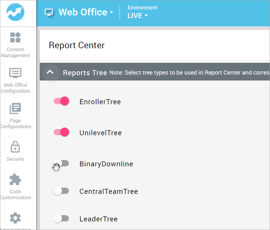 Customizing Web Office Report Center Report Data – Help Center